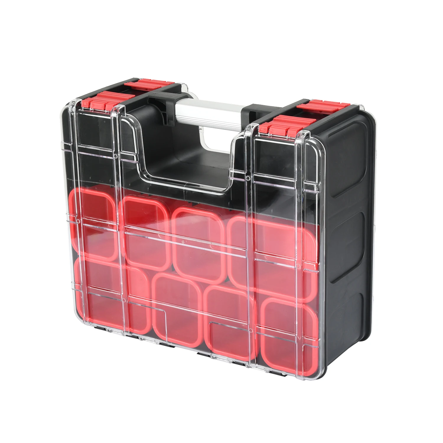 Vertak Double Side Clear Plastic PP Grid Storage Box