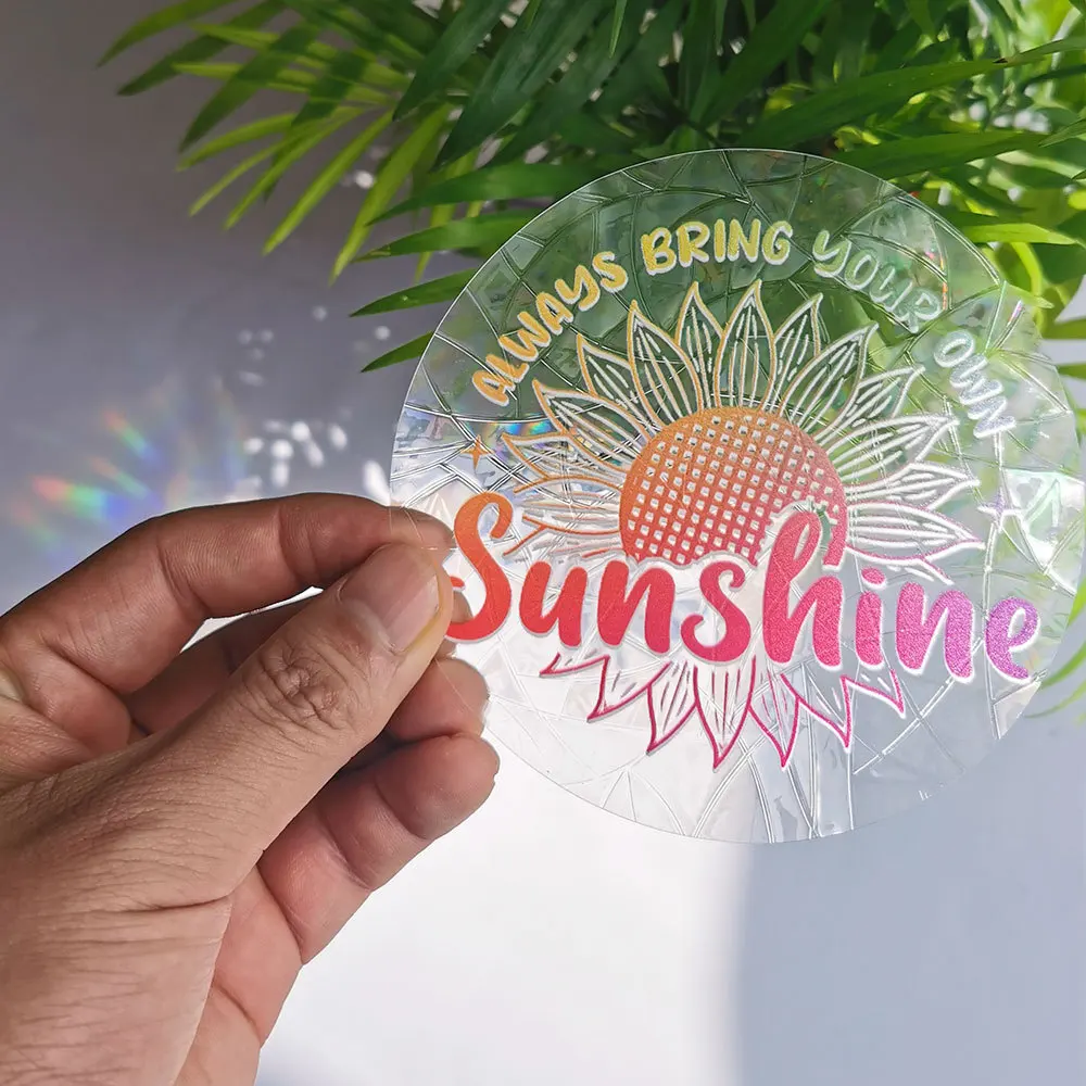 Diffraction Grating Film Rainbow 3d Suncatcher - Buy Sun Catcher ...