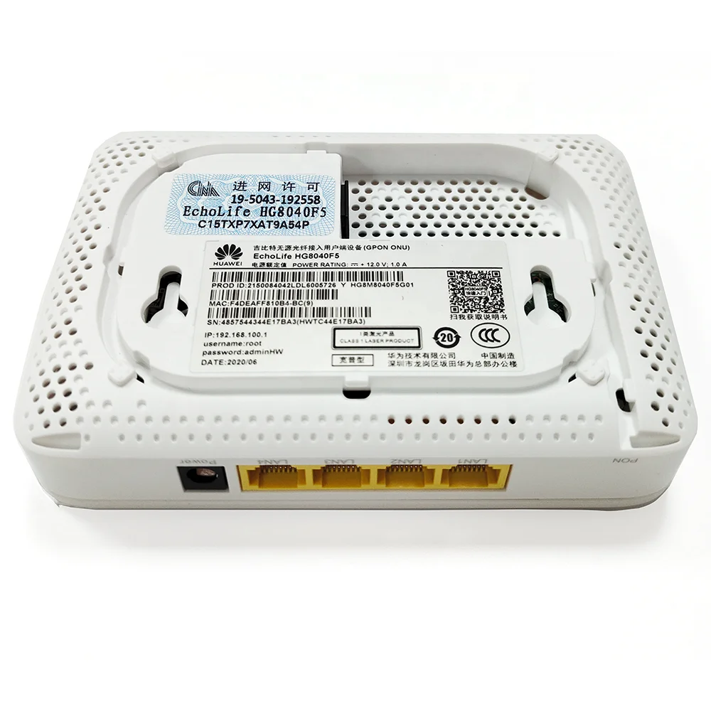 EchoLife HG8040 GPON EPON ONT FTTH HG8040F HG8040F5 HG8042 EG8040F ...
