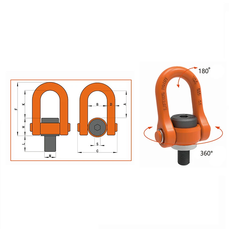 Wholesale Offset Swivel Lifting Point High Tensile Steel Double Swivel ...