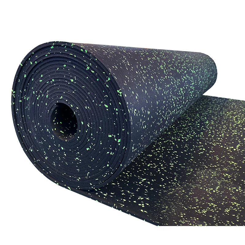 Anti-Slip Rubber Tile Flooring Home Gym Rubber Flooring 1.5-15mm Gym ...