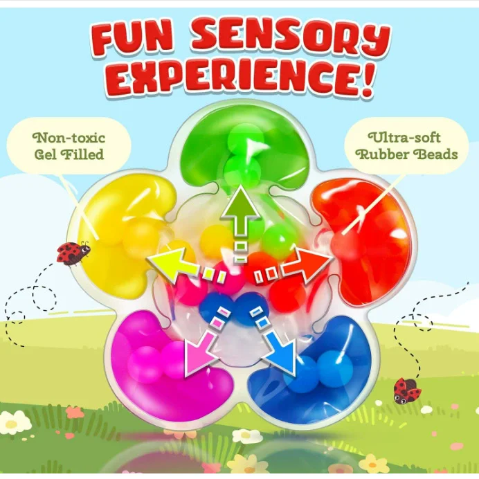 2025 Factory Non Toxic Color Squishy Sensory Tube Toy Pressure Relieing ...