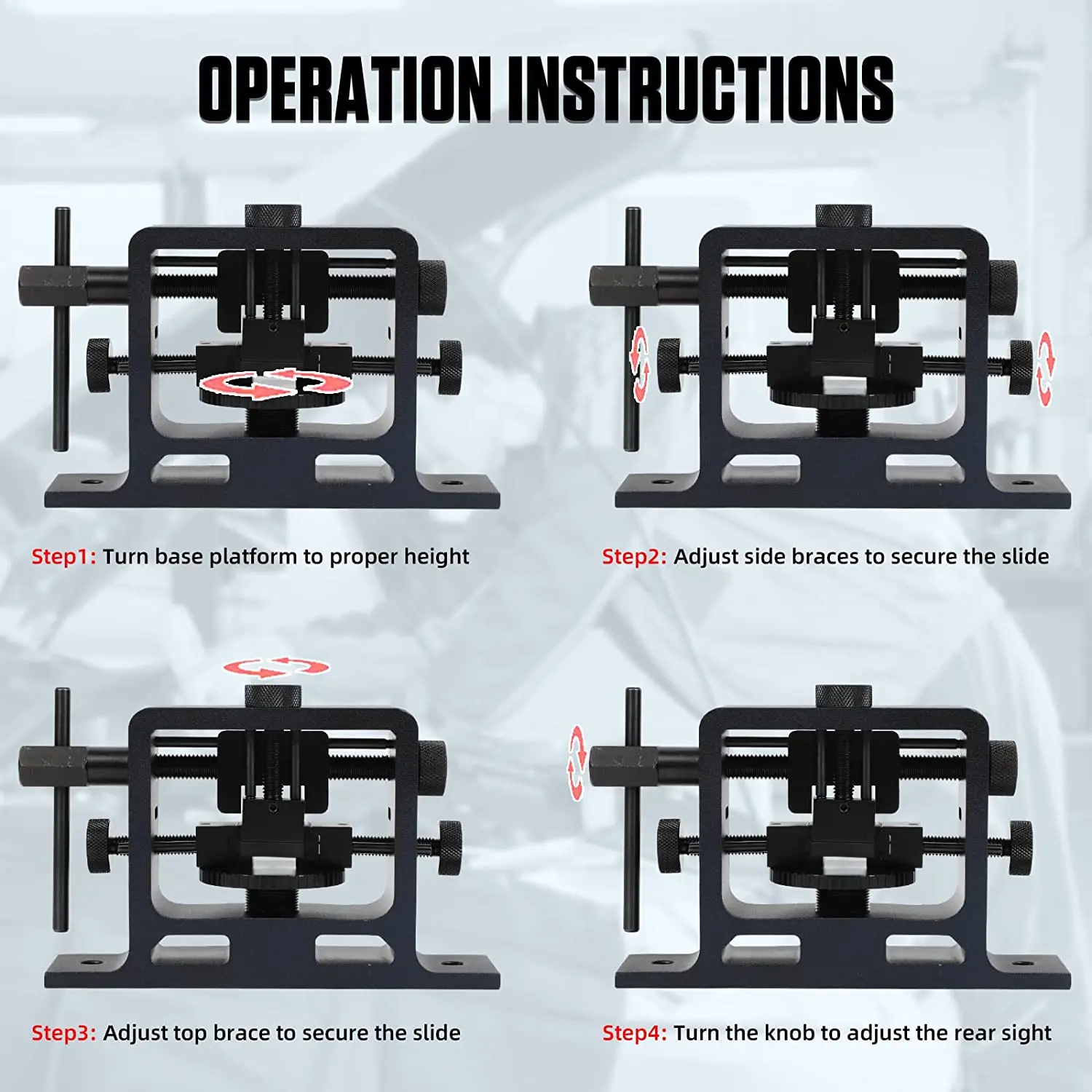 Rectangle Rear Sight Pusher Tool - Precision & Durability