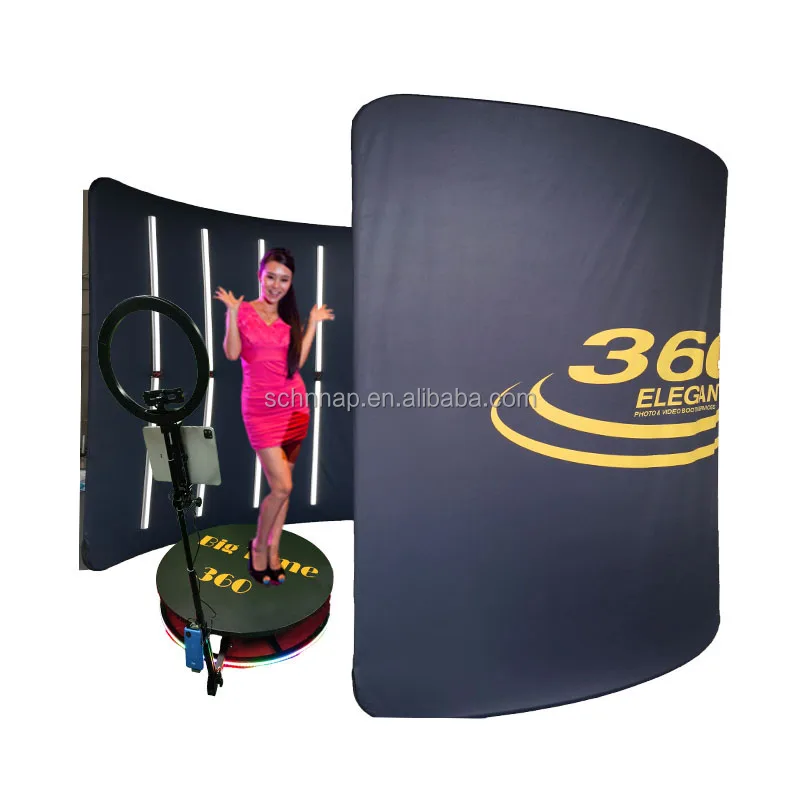 360 Photo Booth Backdrops - Customizable Photoshoot Settings