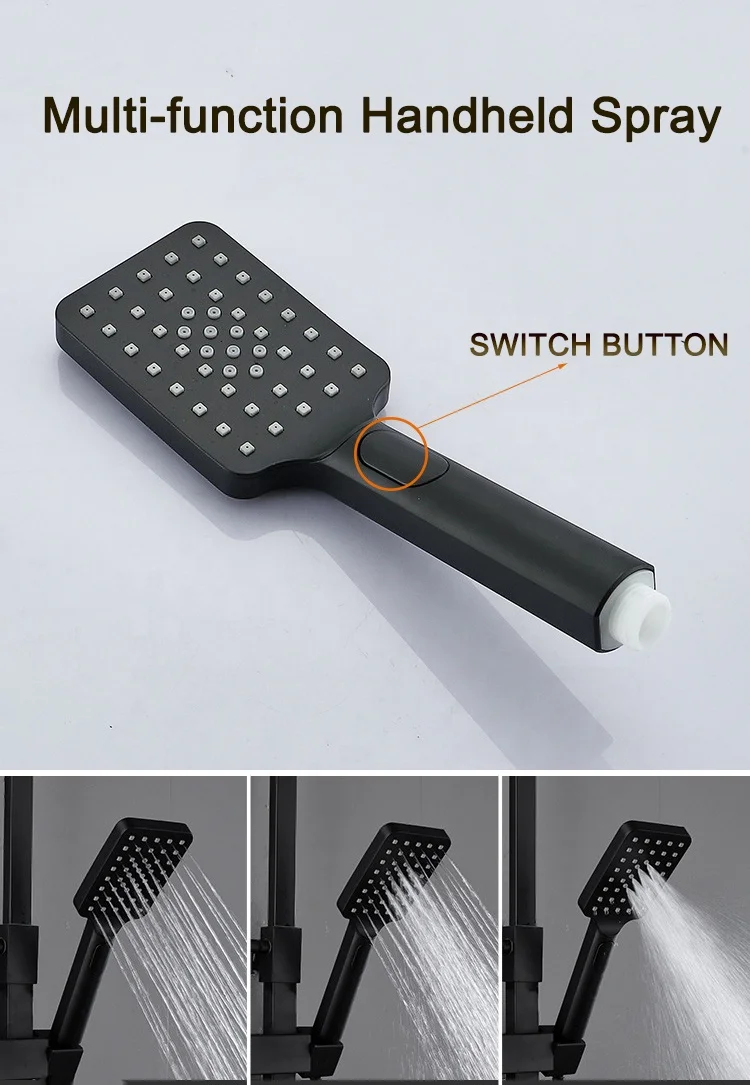 Smart Stainless Steel Digital Display Bathroom Shower Mixer Set Modern ...