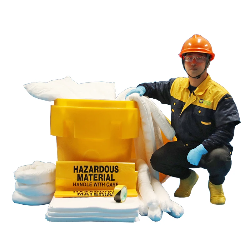 Hazmat Chemical Absorbent Spill Kit for Lab Emergency Control