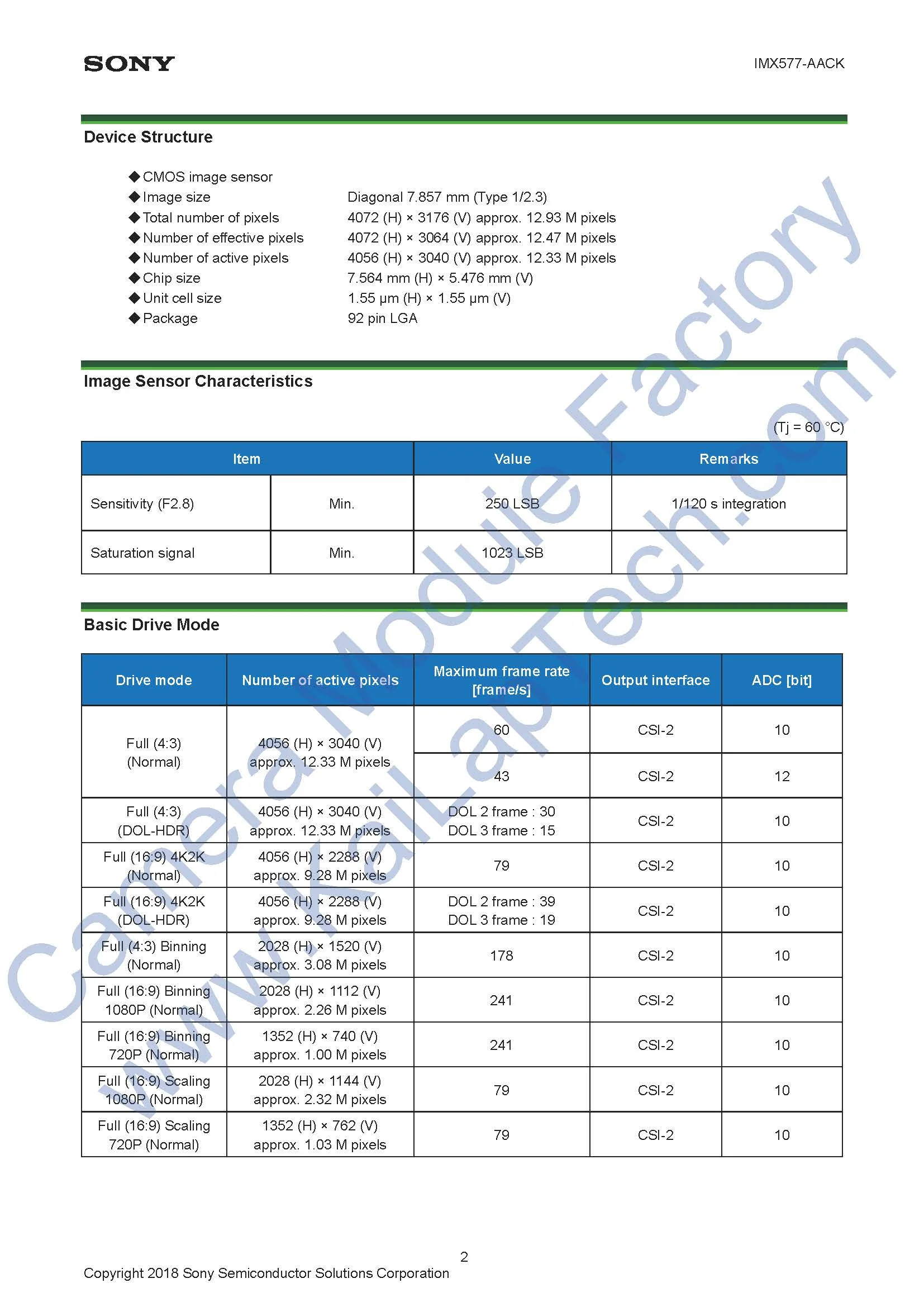 S0ny Imx577 Mipi Interface Fixed Focus 12.3mp M12 Camera Module Klt ...