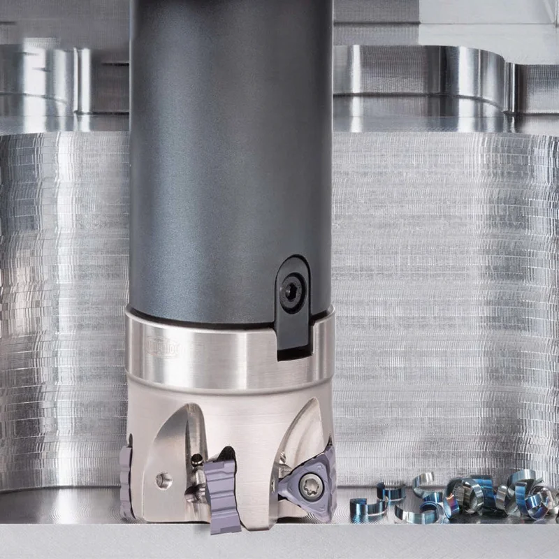 Cnc Fast Feed Square Shoulder Tungsten Carbide Face Milling Cutter ...