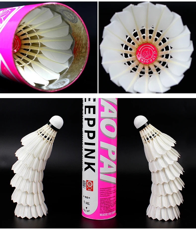 CHAOPAI Badminton Shuttlecocks - Premium Goose Feather