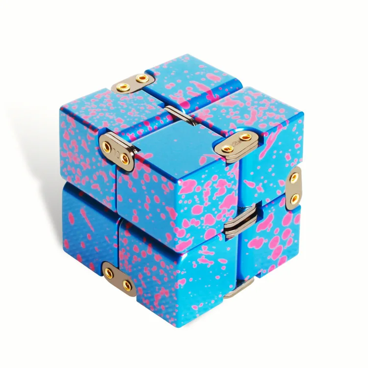 Dp Fashion Decompression Cube Fidget Folding Magic Cube Aluminum ...