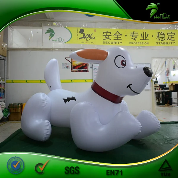 Professional Inflatable Short Tail Dog in Brown Color