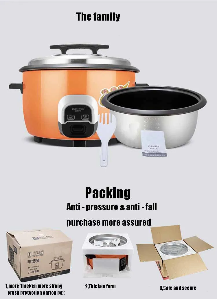 Big Size Commercial Drum Electric Rice Cooker With Non-stick Inner Pot ...