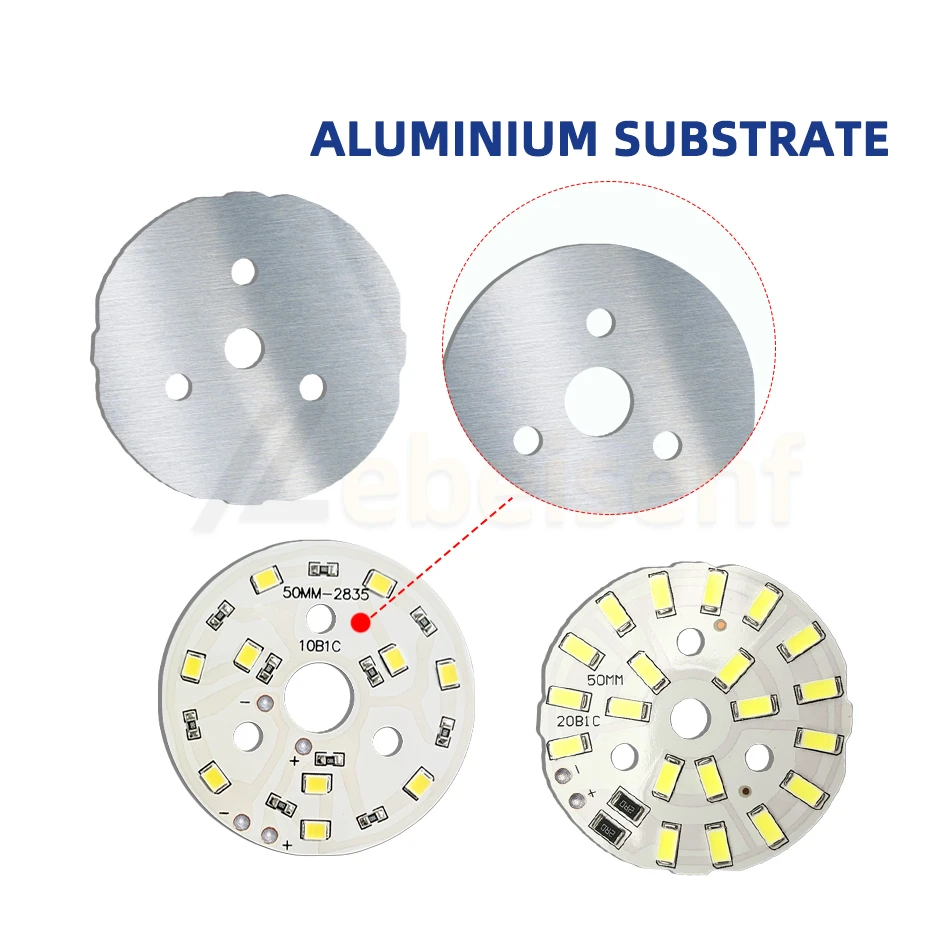 5v Round Led Light Board 5w 10w Smd5730 Smd2835 3000k Warm White 6000k ...