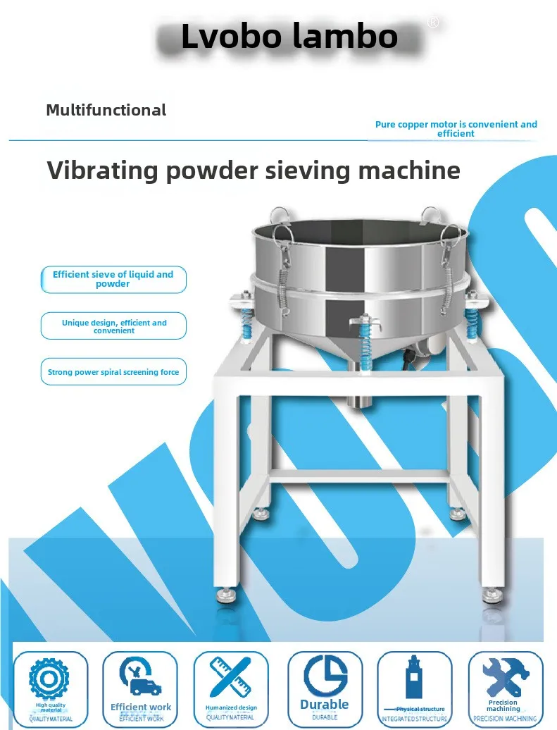 Small Electric Sieve Vibrating Screen Machine for Herbal Powder