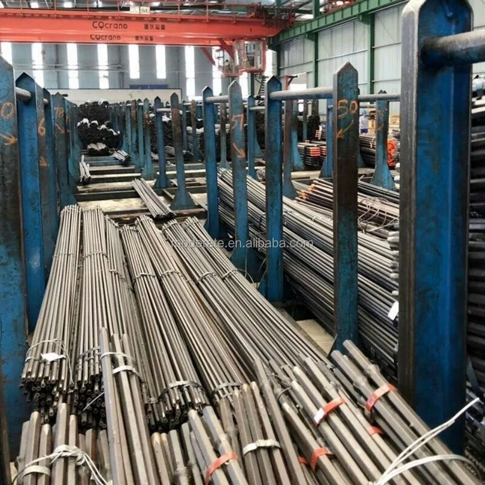 Tapered Drill Pipe Integral Rock Drill Rods With Chisel Bit for Hole ...