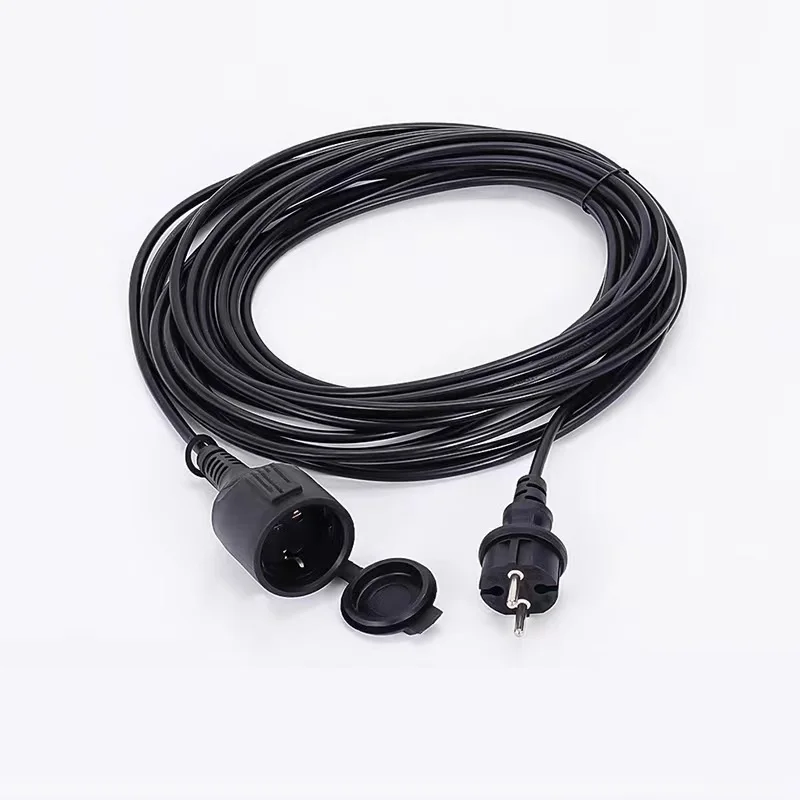 Pvc Rubber Electric Extension Cords Socket Outdoor Garden Copper Cable ...