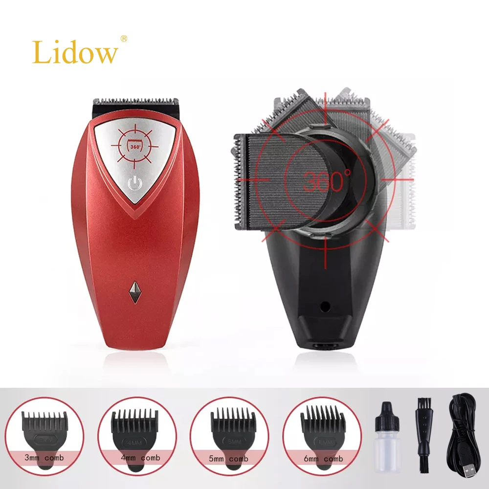 LIDOW Cordless USB Hair Clipper - Perfect for Men's Grooming