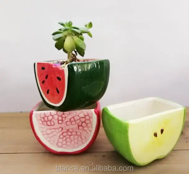 Fruit Plant Pots Fruit Flower Pot With Ceramic Fruit Shape - Buy Fruit ...