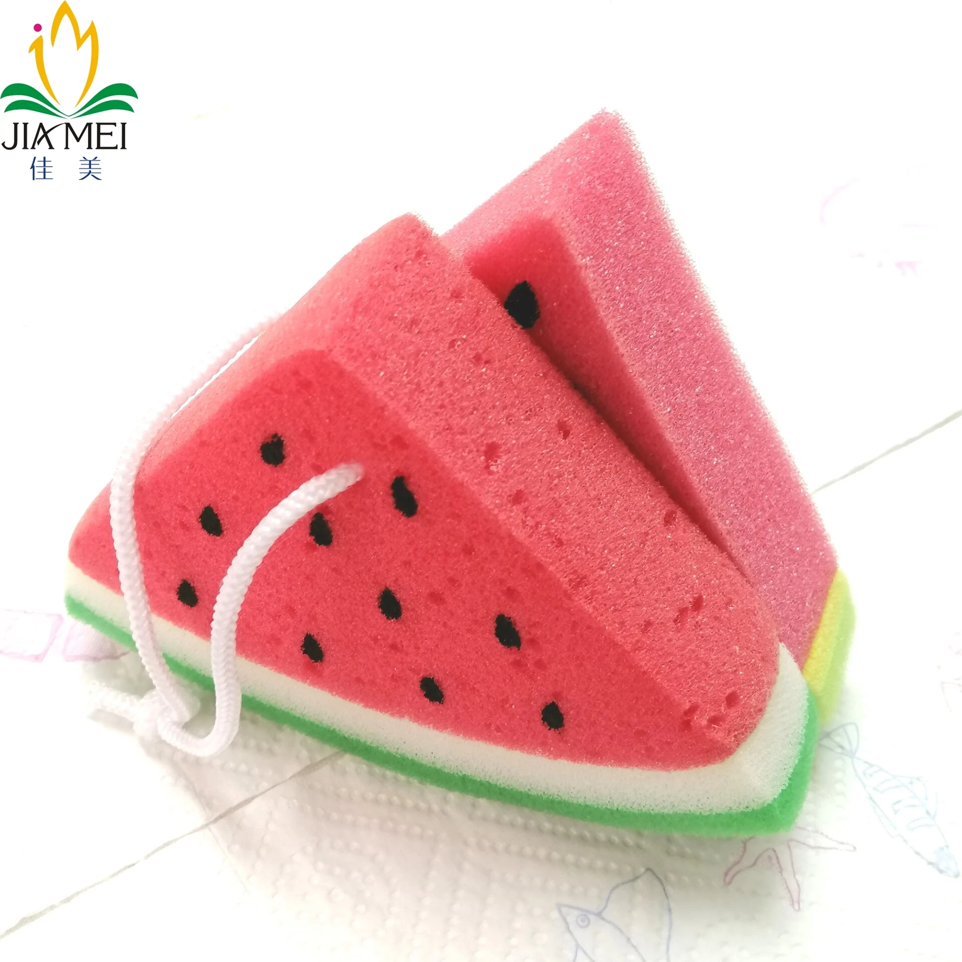 Bath Sponge Watermelon Shaped Super Soft Cartoon Body Kids Shower ...