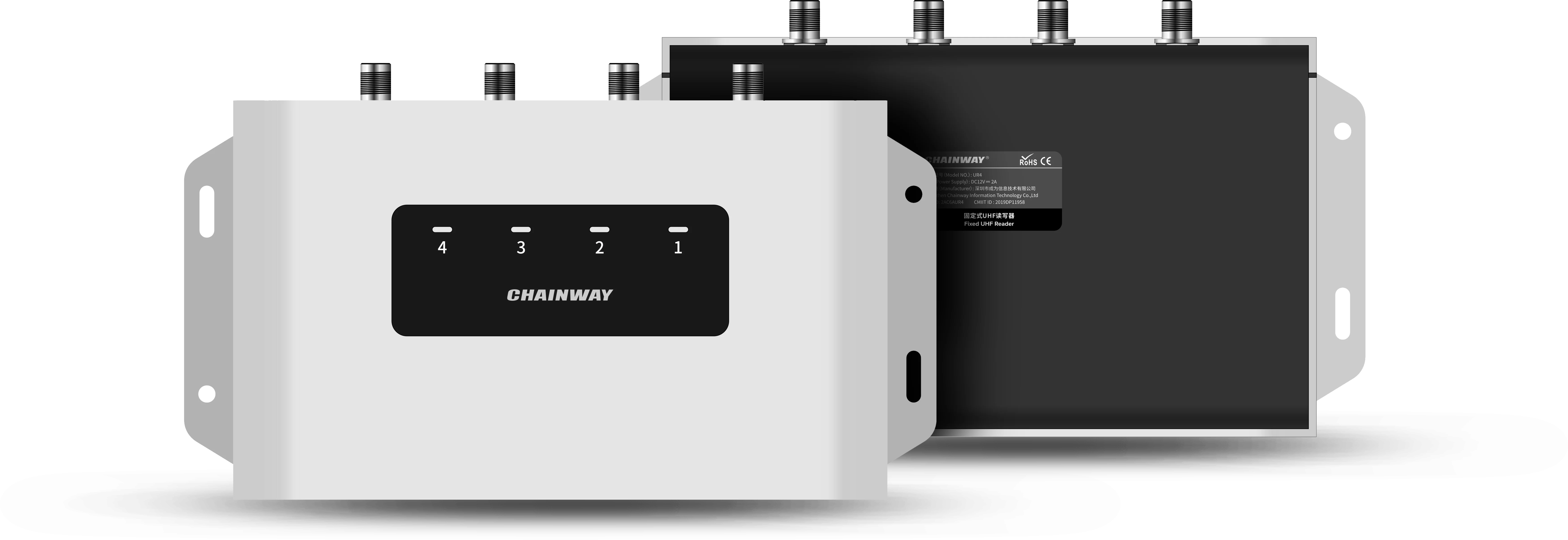 Fixed Android Rfid Reader Based On The E710 / R2000 4 Port Rugged ...