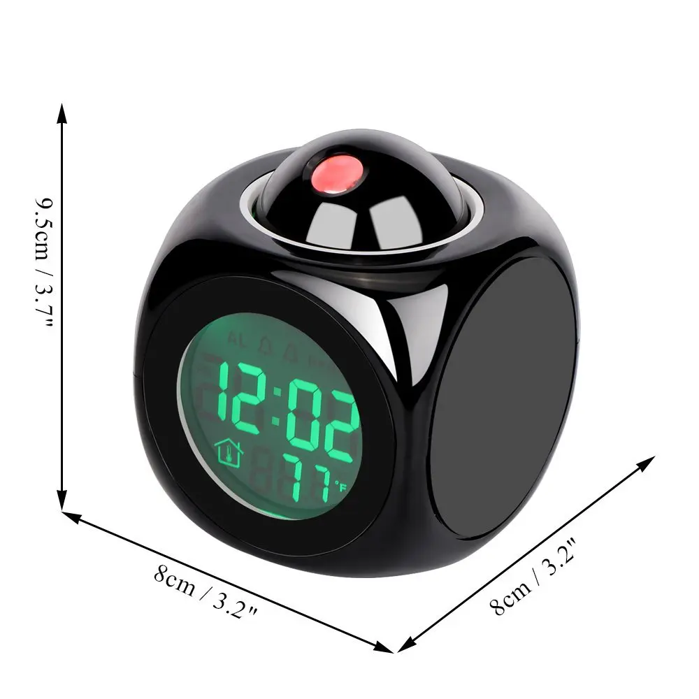 Mini Digital Projection Cube Alarm Clock - Smart & Stylish