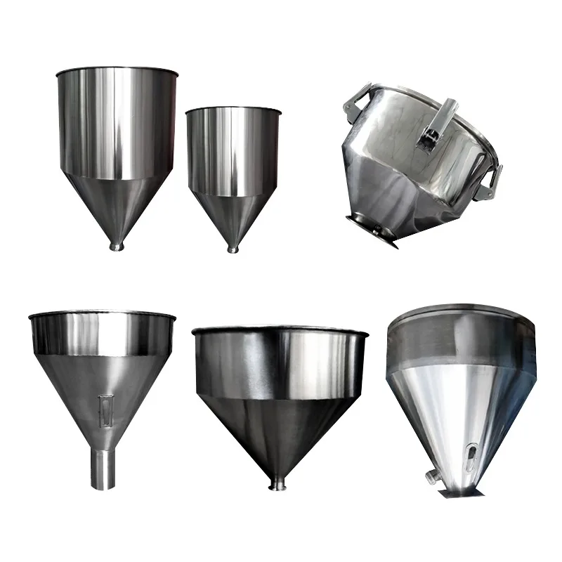 Stainless Steel Funnel Customized Non-standard Paste Liquid Cylinder ...