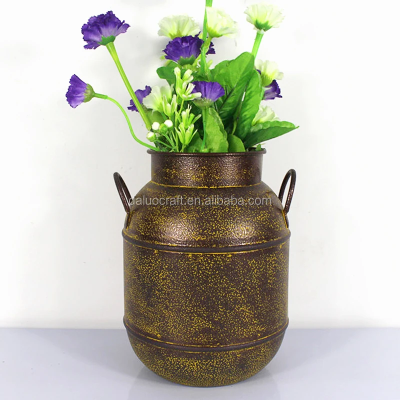 Tin Pot Flowerpot Holiday Gift Pot Metal Jug Decorative Iron Pot - Buy ...