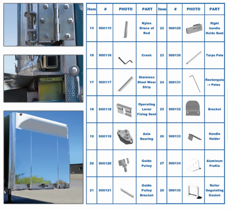 Flatbed Truck Conestoga Rolling Tarp System - Durable & Efficient
