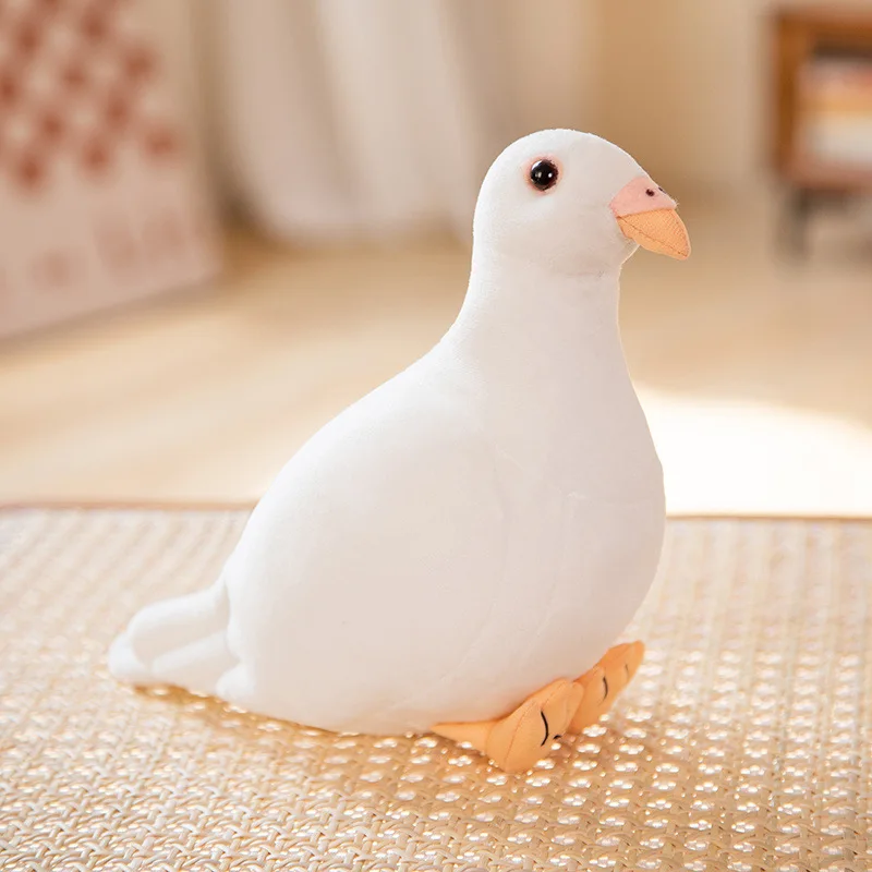 Pigeon Plush Realistic Pigeon Stuffed Animal Soft Lifelike Pigeon Toy ...