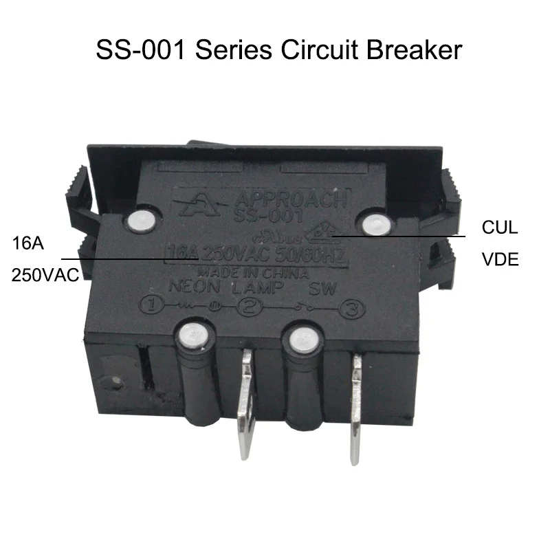 Approach Ss-001 Rocker Switch - High Quality Circuit Breaker