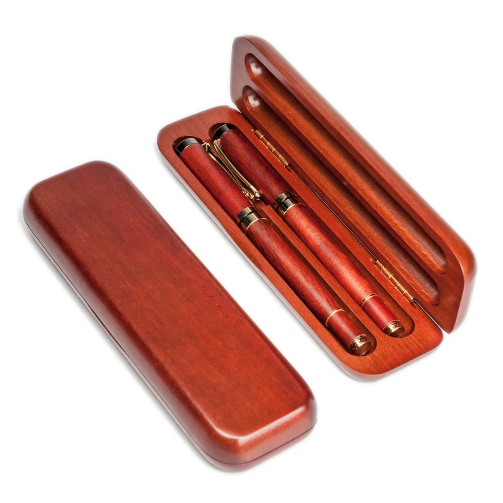Wooden Pen Box Case For Business Gift Custom Logo Pencil Box. - Buy ...