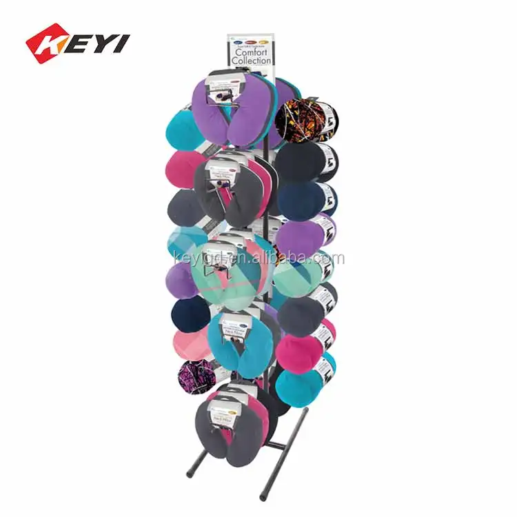 Custom Retail Store Acrylic Cylinder U Shape Pillow Rack Display ...