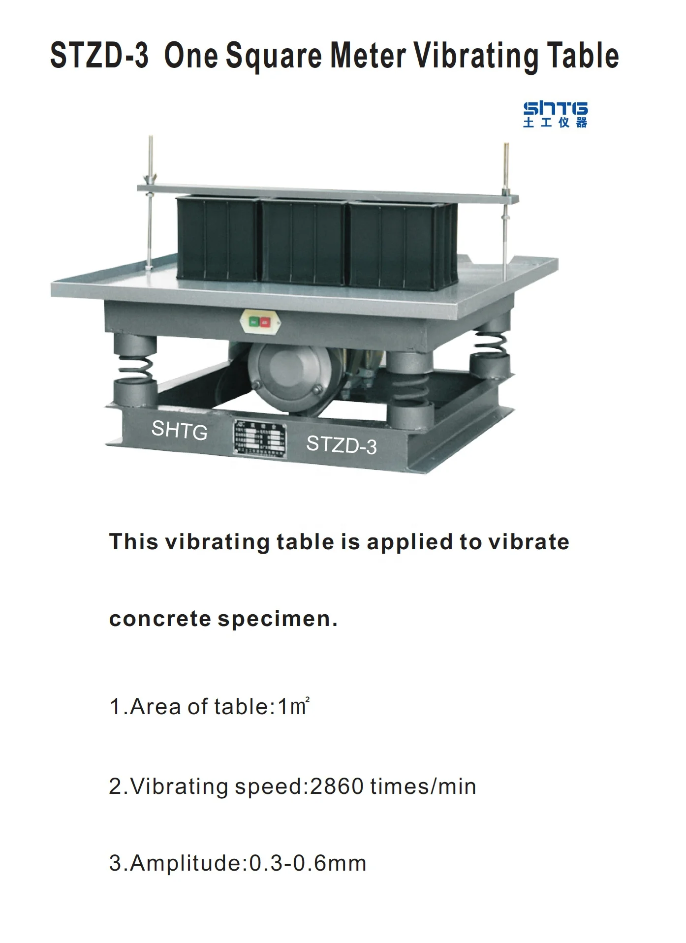 STZD-3 Laboratory Concrete Brick Vibrating Shaker Table 3 Axis Vertical ...