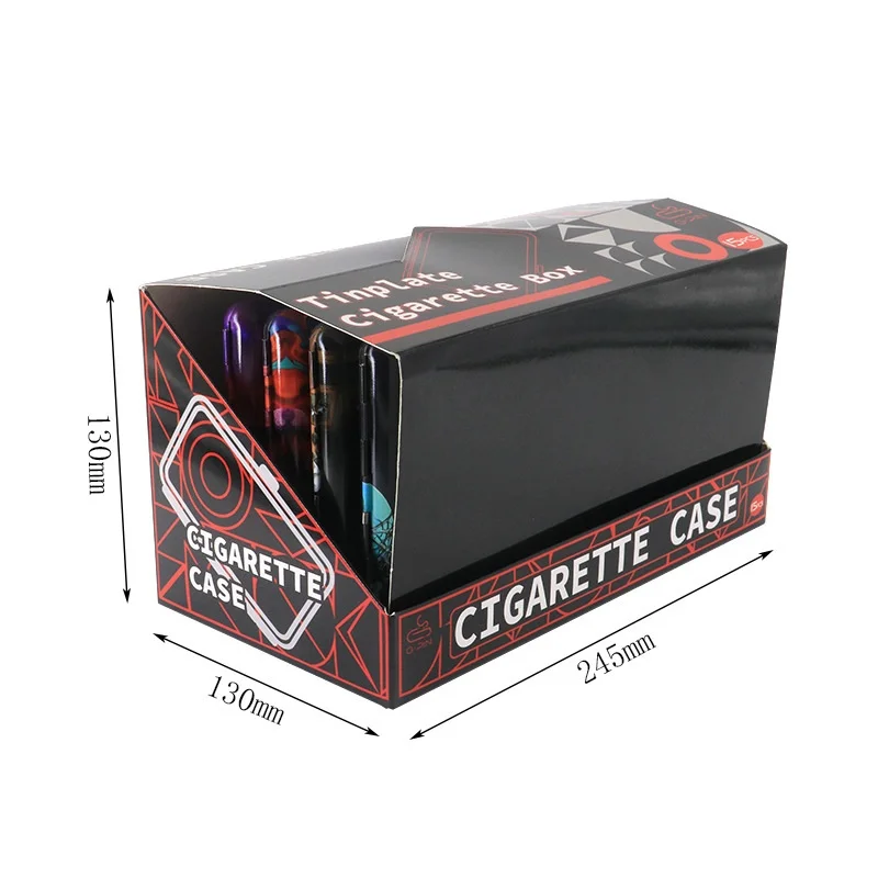 Trumpet Conical Metal Cigarette Box Cartoon Storage Tube for Cigarette ...