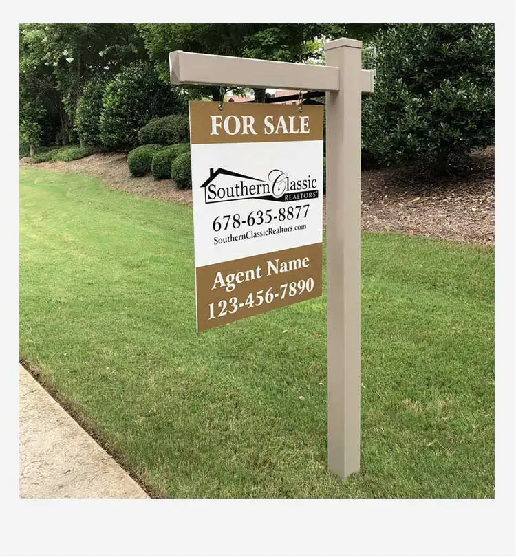 OEM Construction & Real Estate Vinyl Sign Post| Alibaba.com