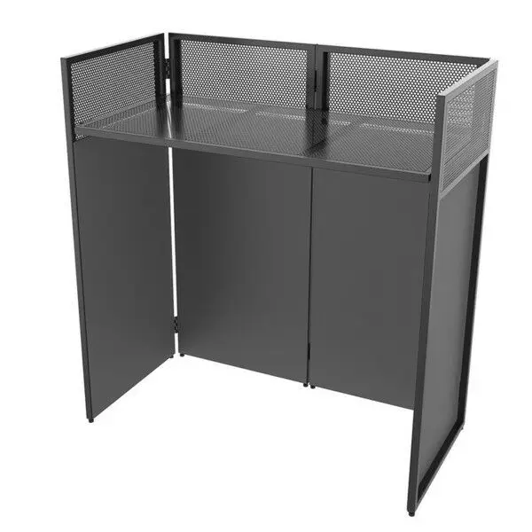 DJ Mobile Disco Booth Stand System with Shelf & Lycra Cloths