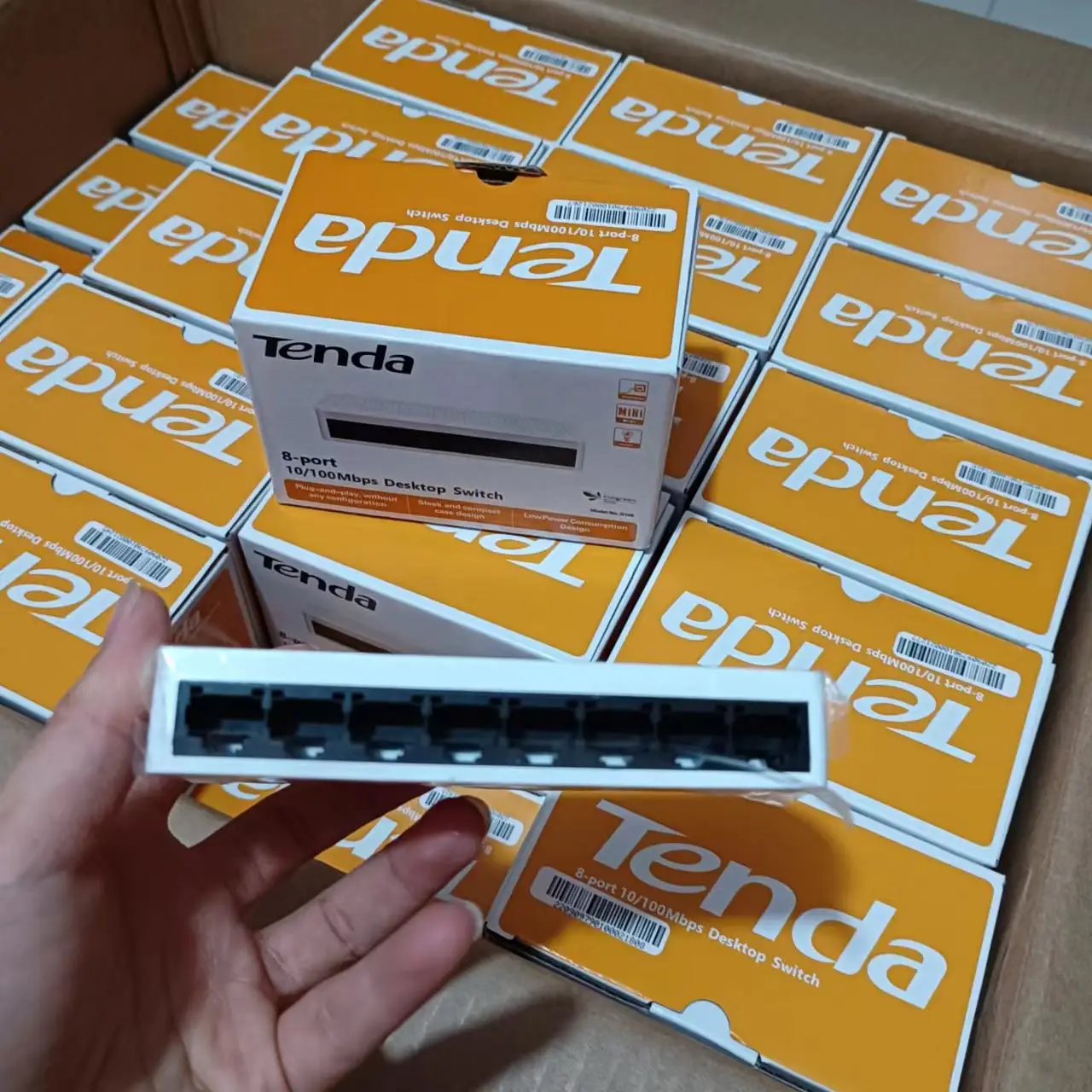 Tenda原装8端口10/100Mbps快速以太网RJ45切换器全/半网络交换机局域网集线器，保修1年| Alibaba.com