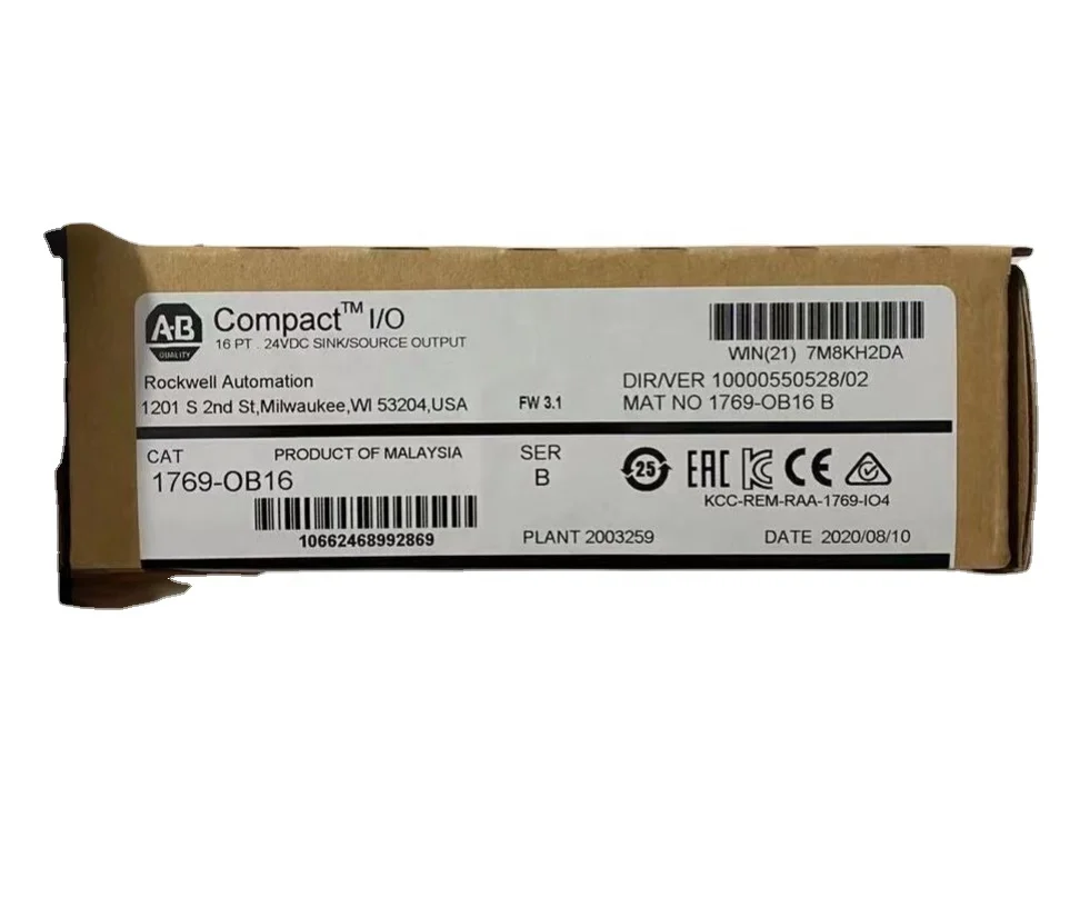 1769-ob16 Ab 1769ob16 /b Compactlogix 16 Pt 24vdc D/o Module New Cg ...