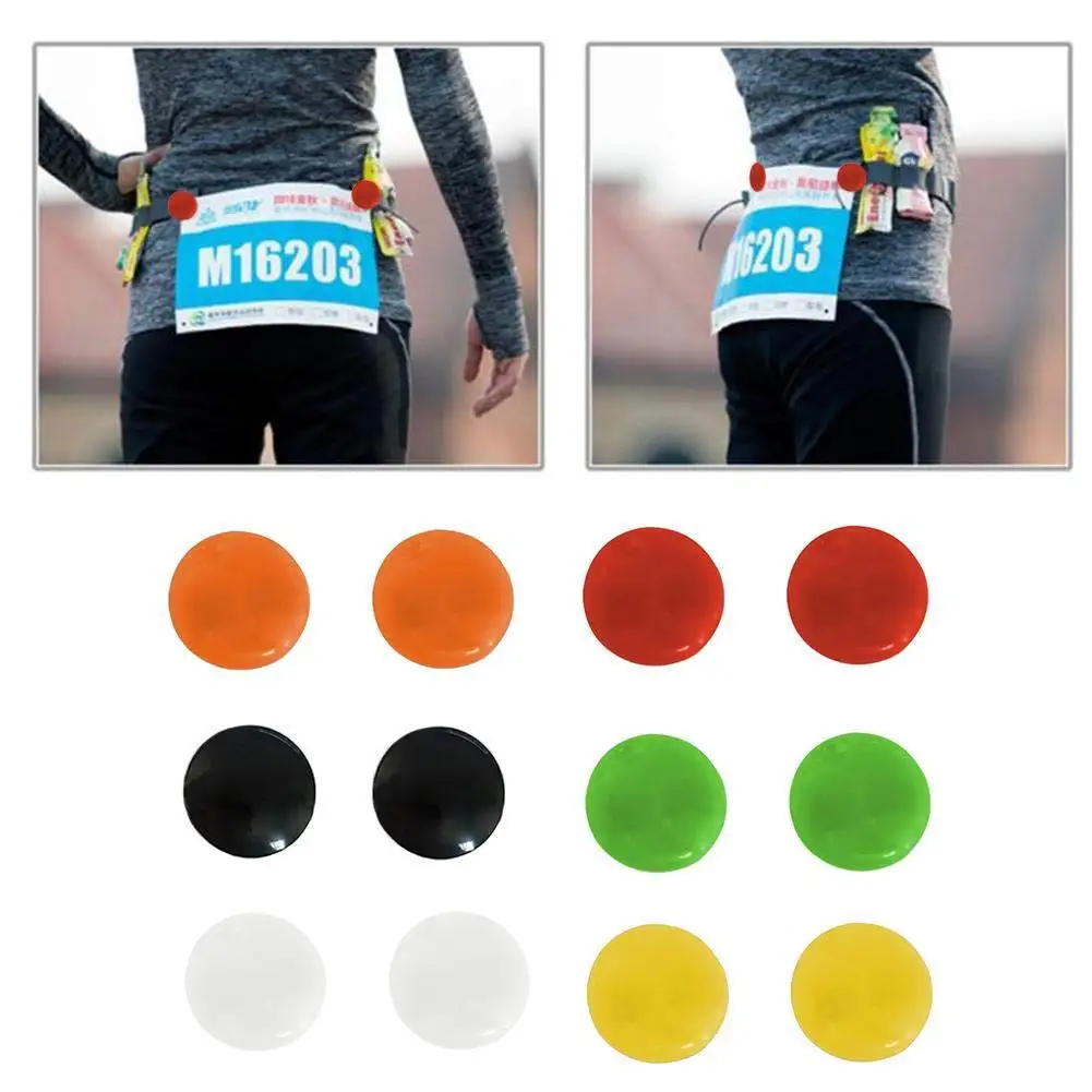 Marathon Magnetic Race Bib Holders Running Fix Clips Number Belt Cloth ...