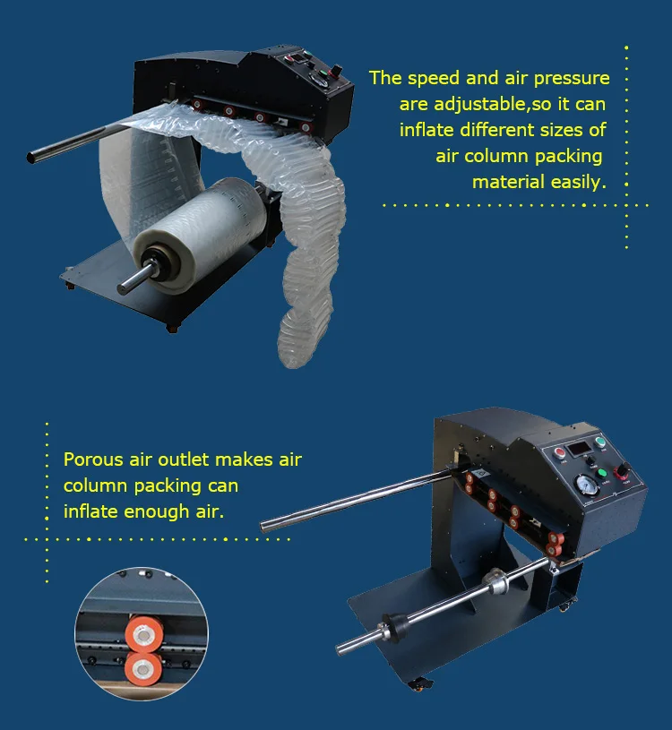 Fast Sealed Air Column Packaging Bag Making Machine Full Automatic Air ...