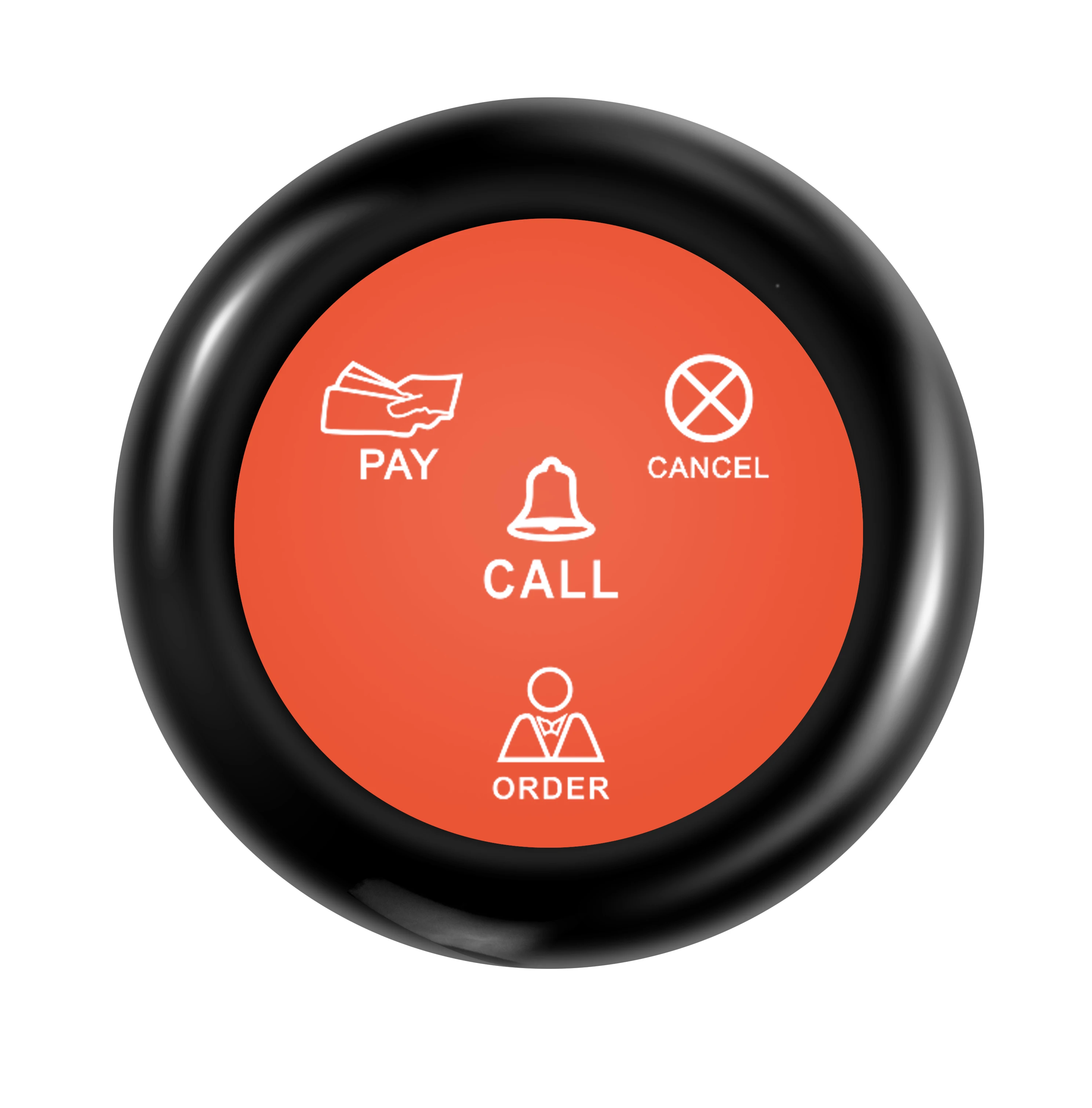 Restaurant Tabletop Service Bell Pager Paired with Watch Receiver ...