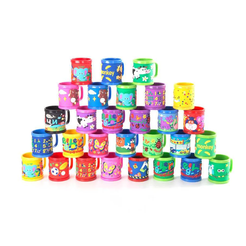 Custom Soft Pvc 3d Embossed Rubber Mug For Children - Buy Plastic Mug ...