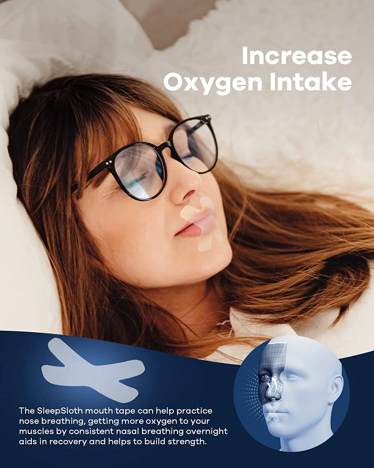 Anti-snoring Mouth Band - Better Nose Breathing Sleep Aid