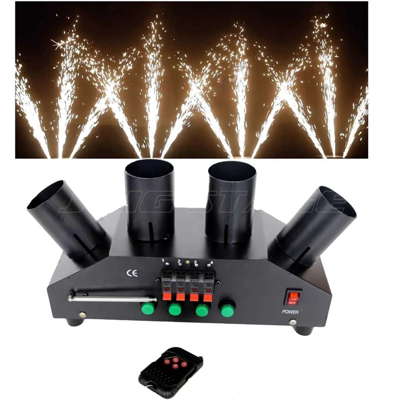 4 Cues Wedding Wireless Cold Fountain Pryo Mini Sparkler Reusable ...