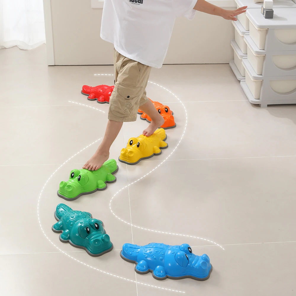 Colorful Balance Crocodile Design Sensory Toy Stepping Stones For Kids ...