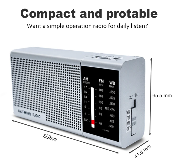 Silver Portable Radio Am Fm Digital Portable Radio In Japan - Buy ...