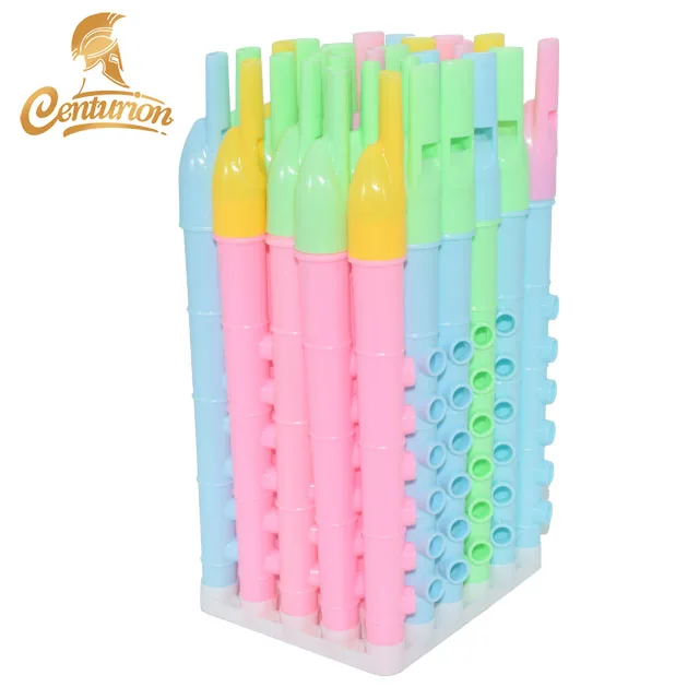 Kids Small Plastic Musical Instruments - Flute Shaped Toy with Candy