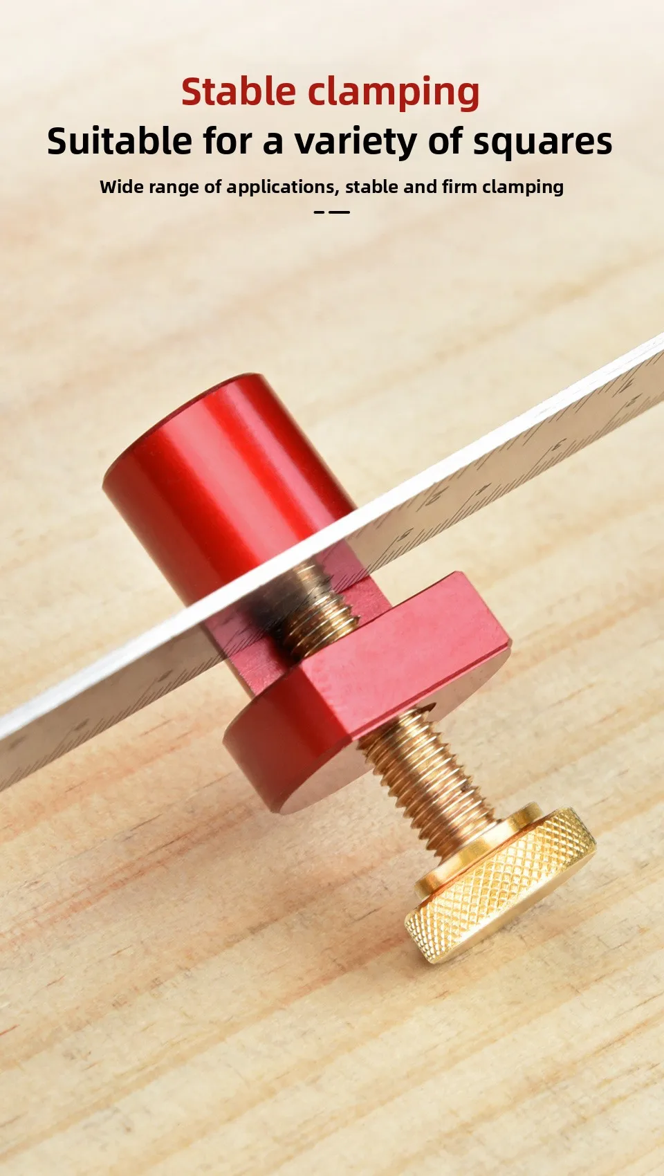 Industrial & DIY Aluminum Alloy Right Angle Ruler Clamp Auxiliary ...