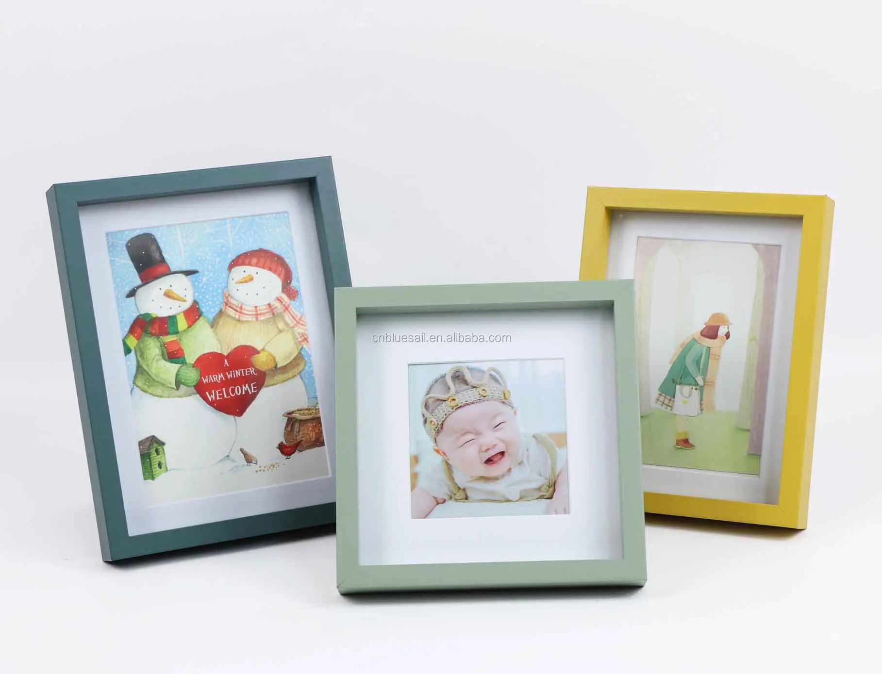 BLUESAIL Gallery Frame - 6x6" Photo Frame for 4x4" Photos