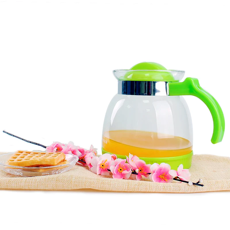 1.8l Custom Heat Resistant Hot And Cold Water Glass Coffee Tea Pitcher ...